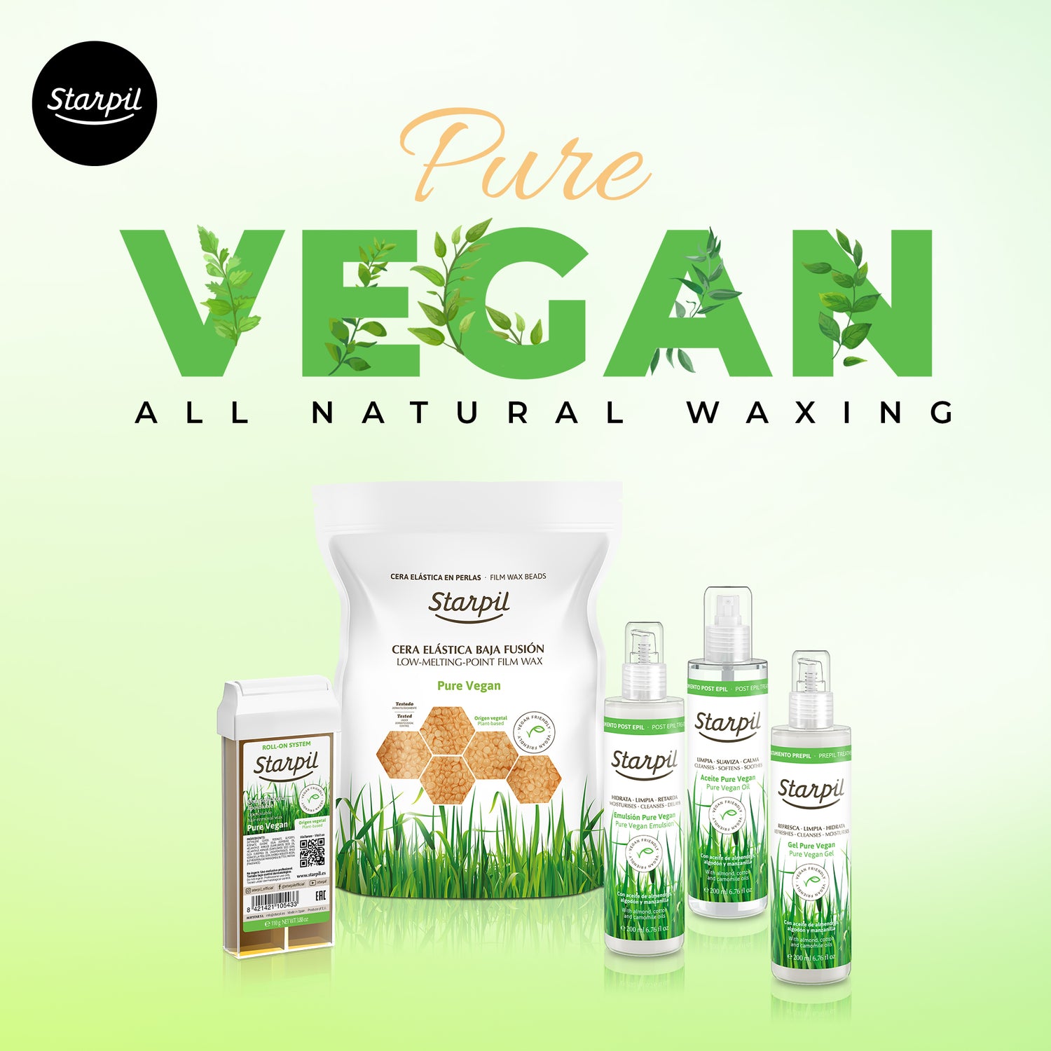 NEW Pure Vegan Wax Collection | Plant Based Waxing | Starpil Wax